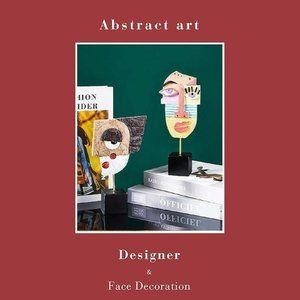 HCCMLOVE | Accents | Home Decor Wink Handcrafted Statues Resin Abstract ...